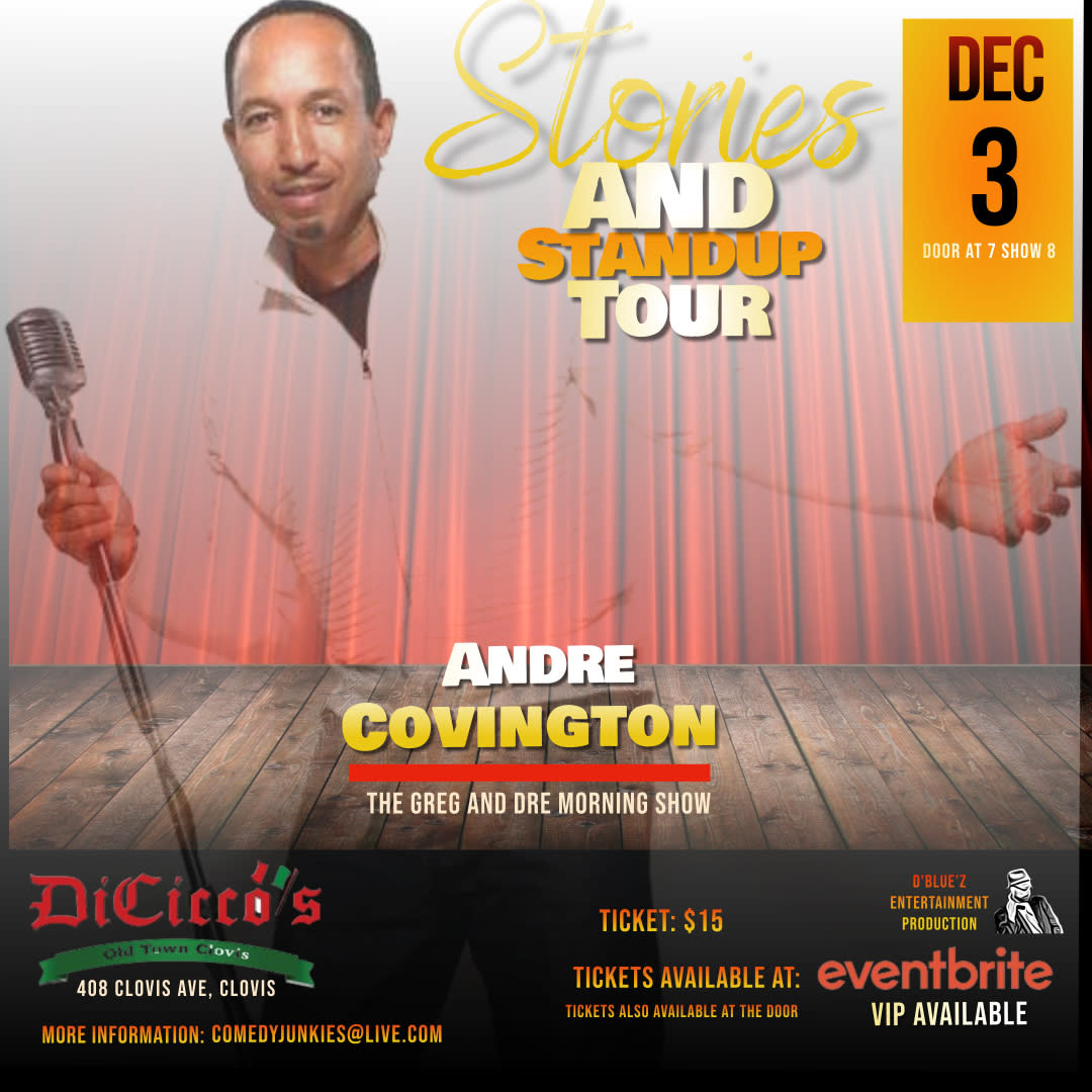 Slice of Comedy Stories and Stand-up Tour with Andre Covington