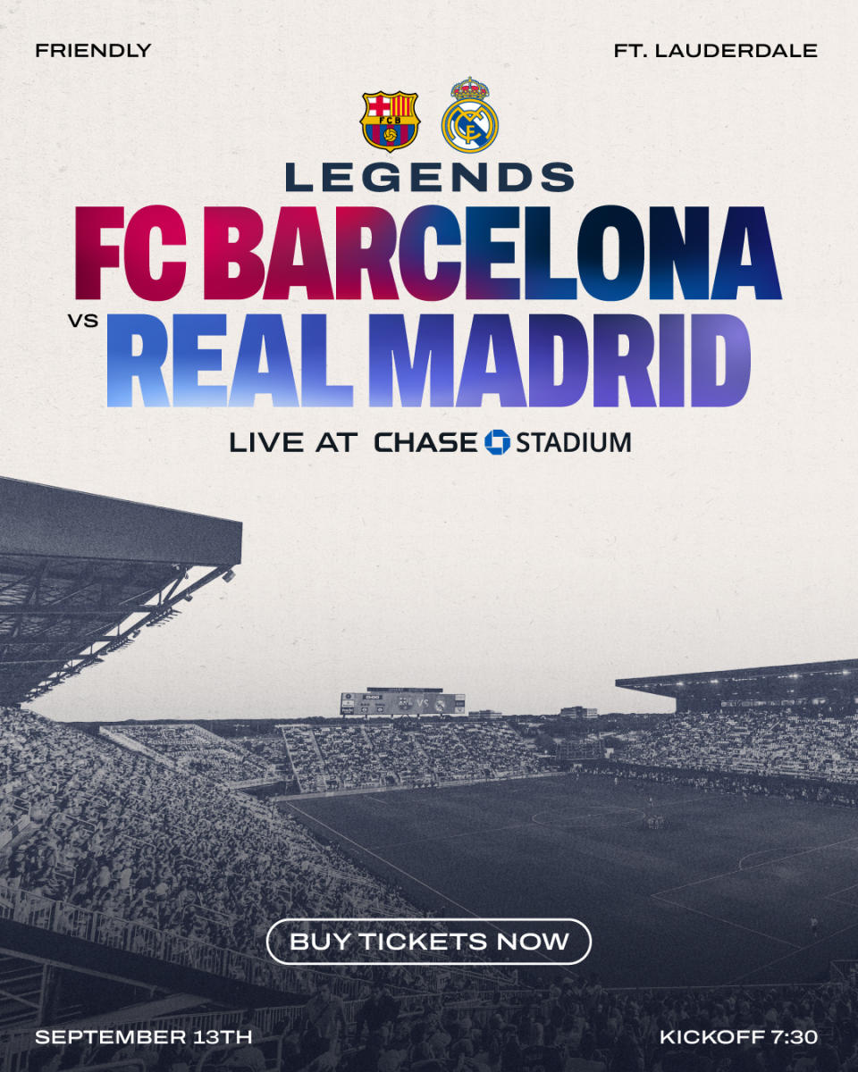 LEGENDS FC BARCELONA VS. REAL MADRID