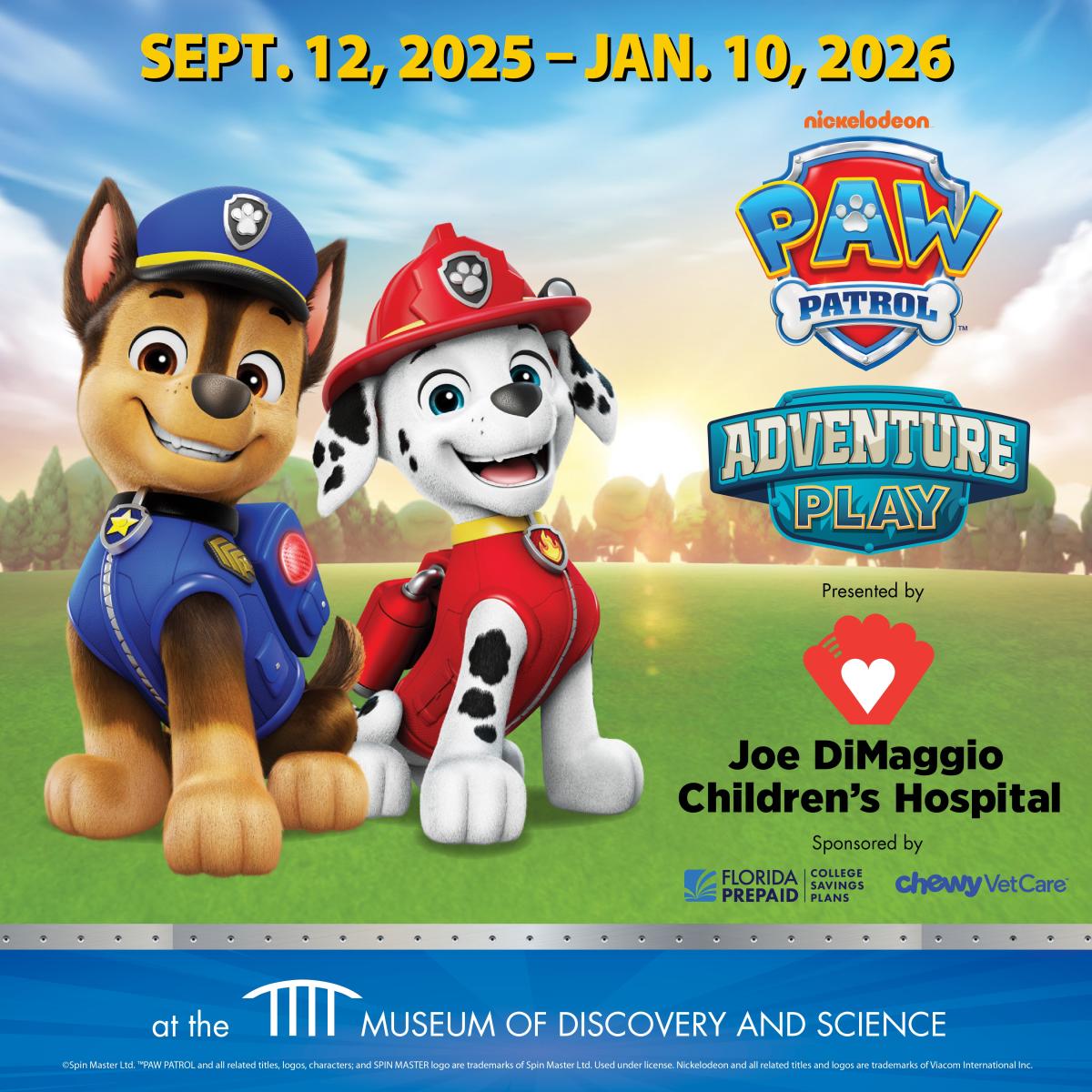 PAW Patrol™ Adventure Play at the Museum of Discovery and Science