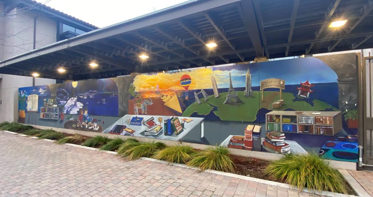 “Community Thrives at your Gilroy Public Library” Mural