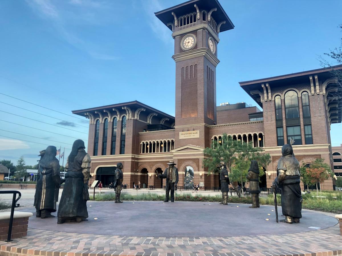 Peace Circle at Grapevine Main Station