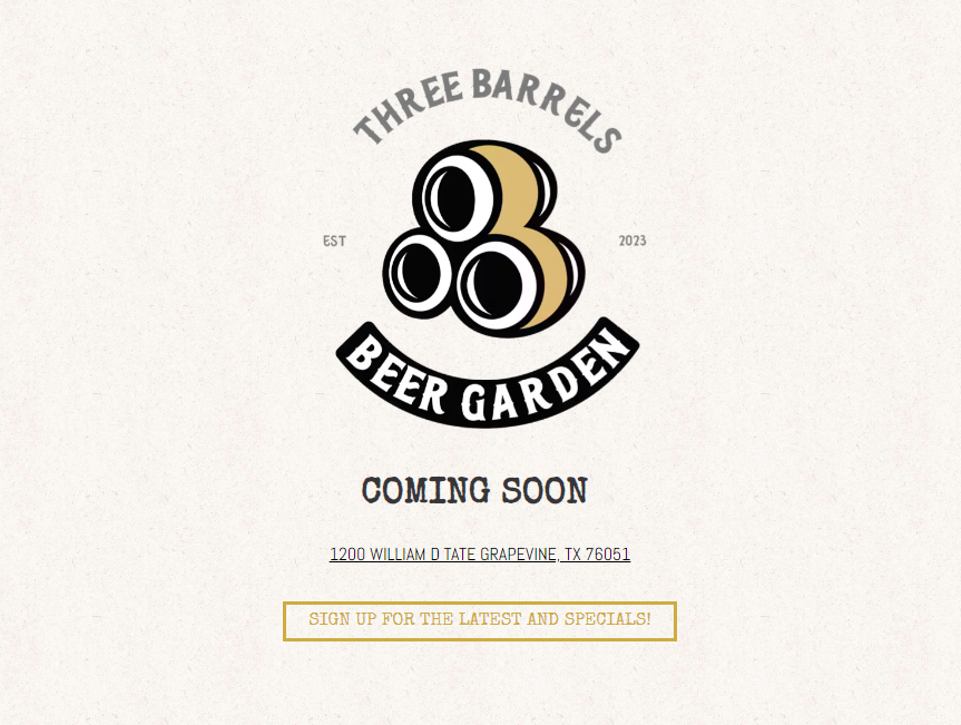 Three Barrels Beer Garden