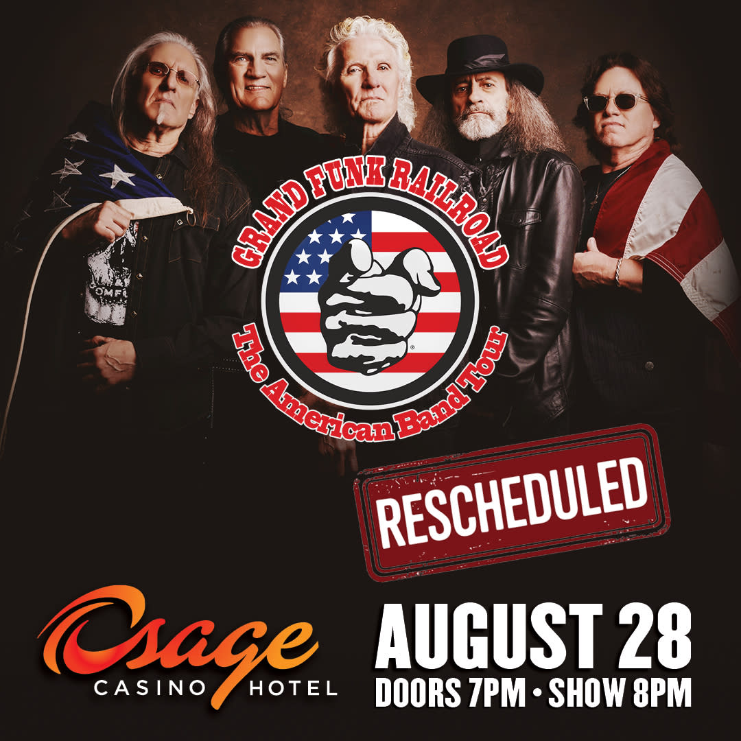 Grand Funk Railroad in Concert | Green Country Oklahoma | Official Site