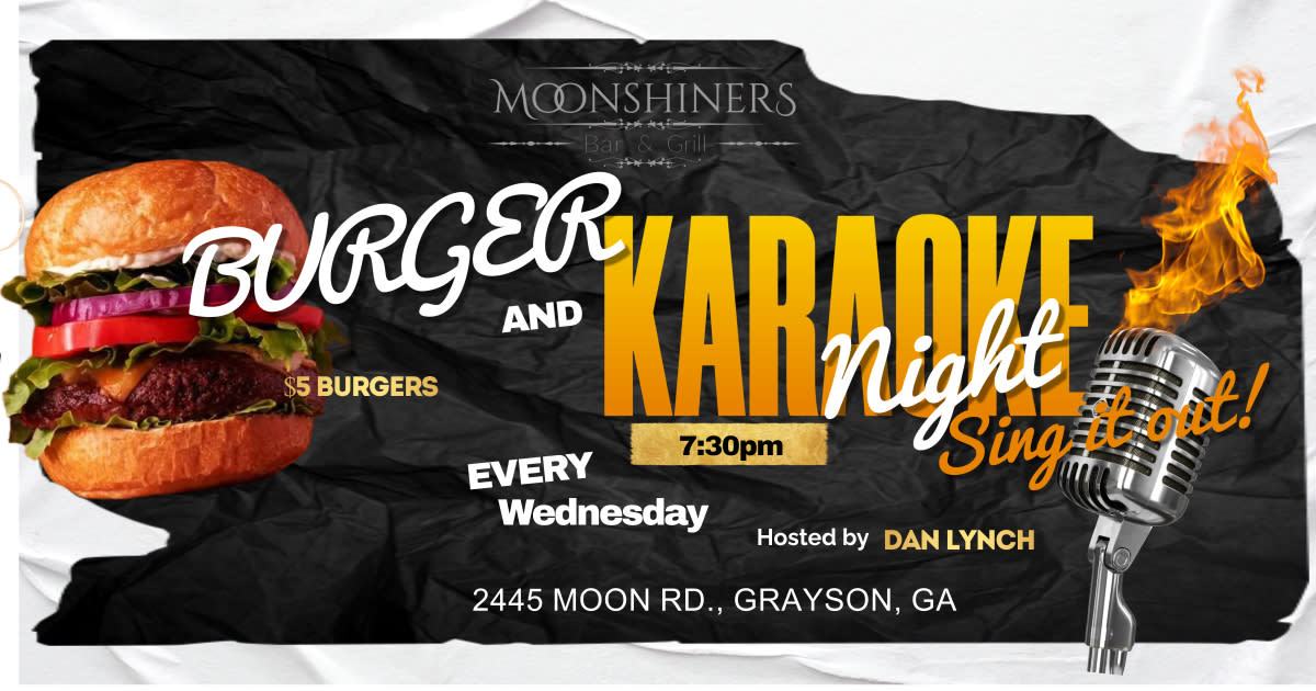 KARAOKE WEDNESDAYS & Burger Night! | Gwinnett County, GA