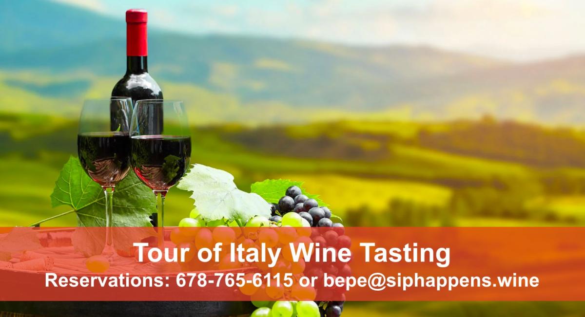 🍷Tour of Italy Wine Tasting🍷 | Gwinnett County, GA