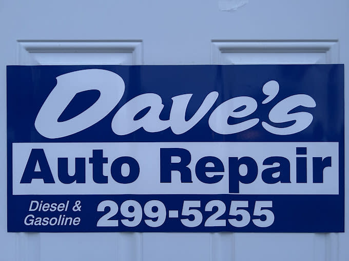 Dave's Auto Repair Open Mon-Fri 8am-5pm
