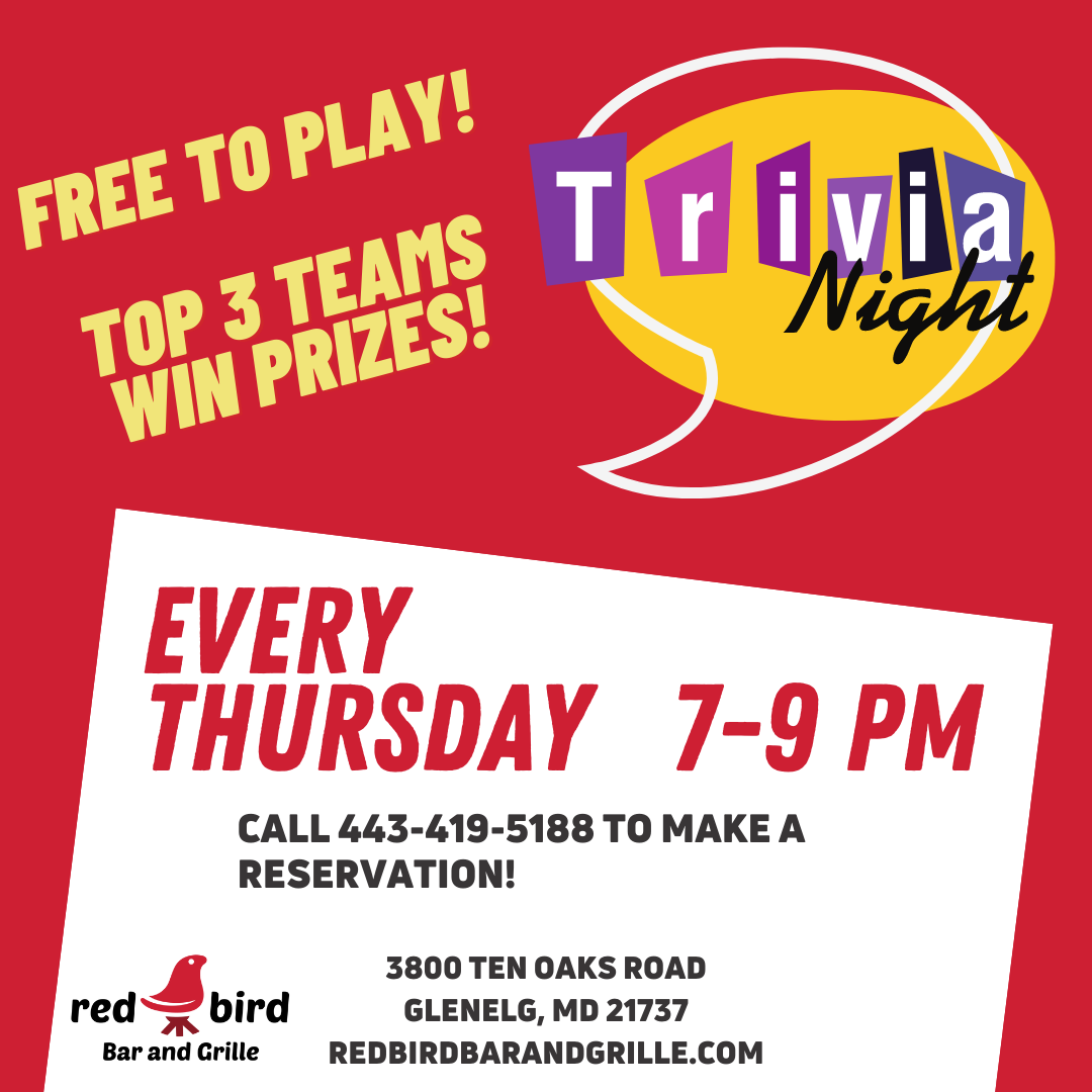Live Trivia every Thursday Night! | Glenelg, MD 21737
