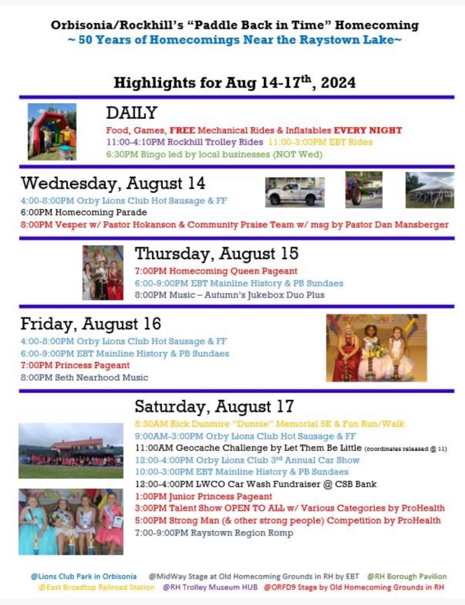 Orbisonia/Rockhill Homecoming