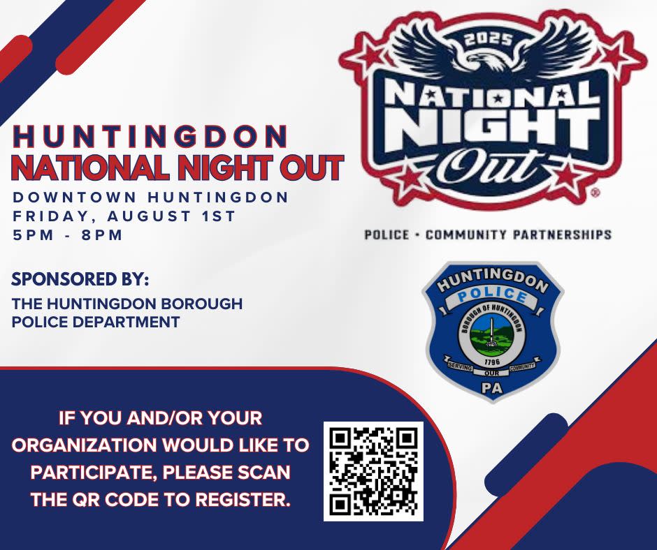 National Night Out in Downtown Huntingdon
