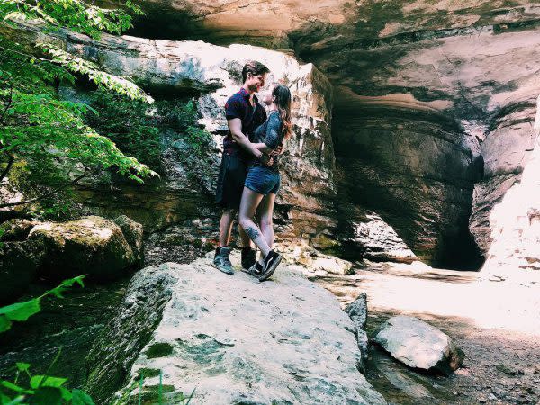 The Caves on Trail 3 at Spring Mill State Park