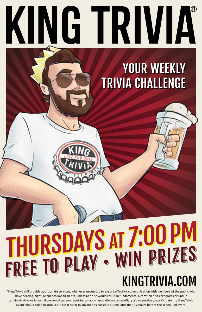 King Trivia every Thursday night at GLDC!
