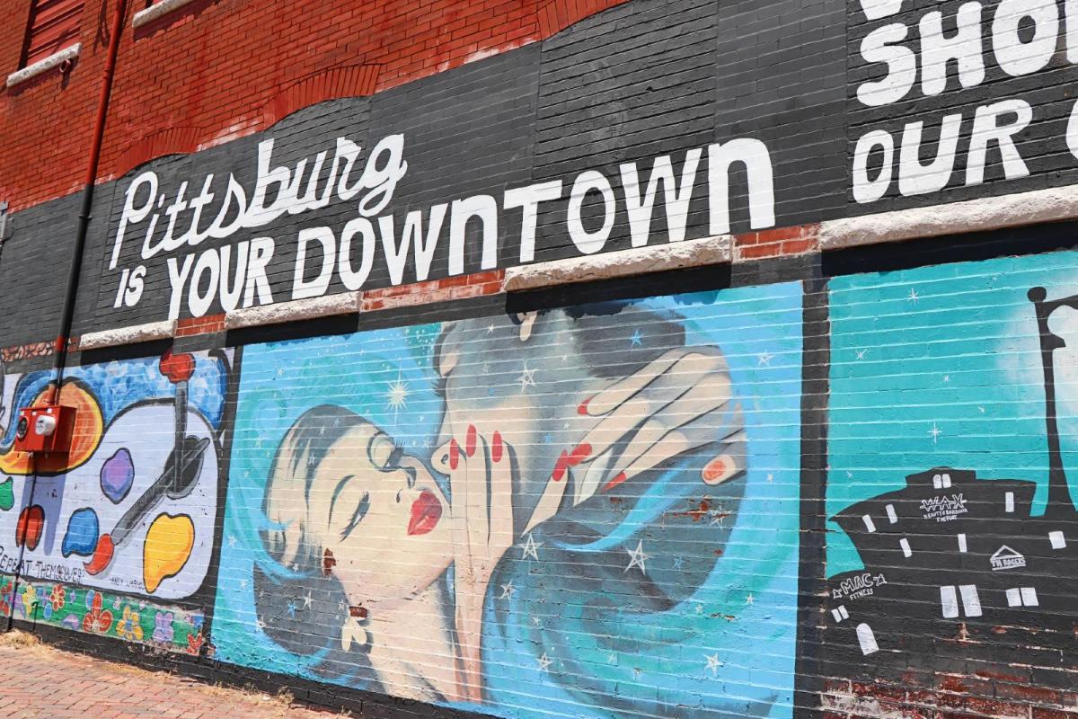 Downtown Pittsburg Artwalk Mural - Pittsburg KS, 66762