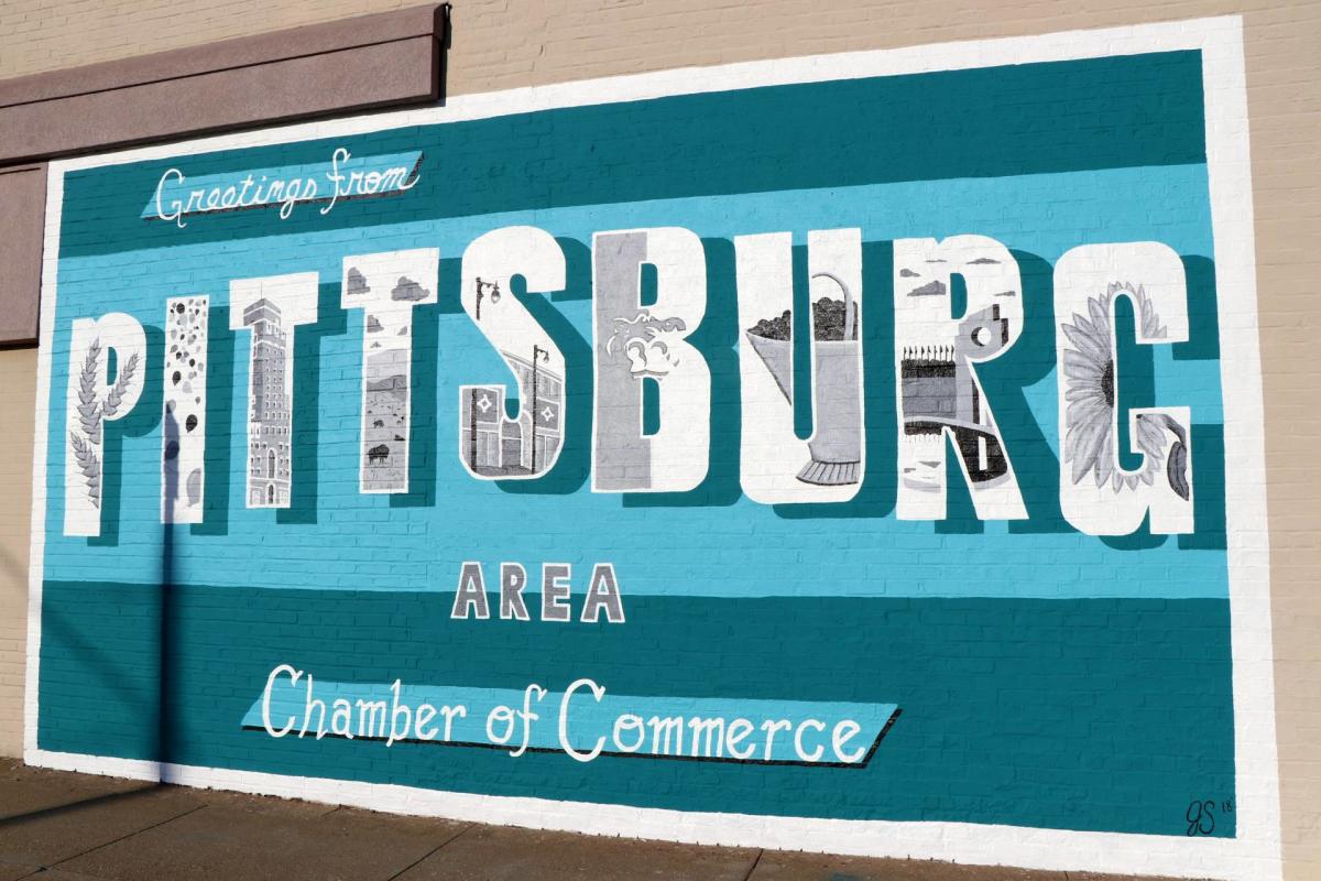 Postcard greeting from Pittsburg - Pittsburg KS, 66762
