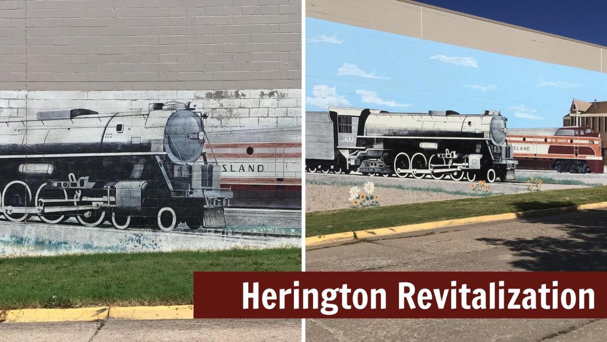 Train Mural - Herington KS, 67449