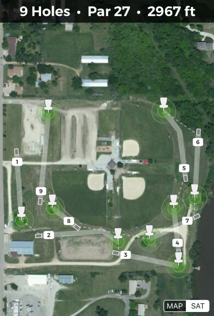 Lakeview Sports Complex Disc Golf Course - Marysville KS, 66508