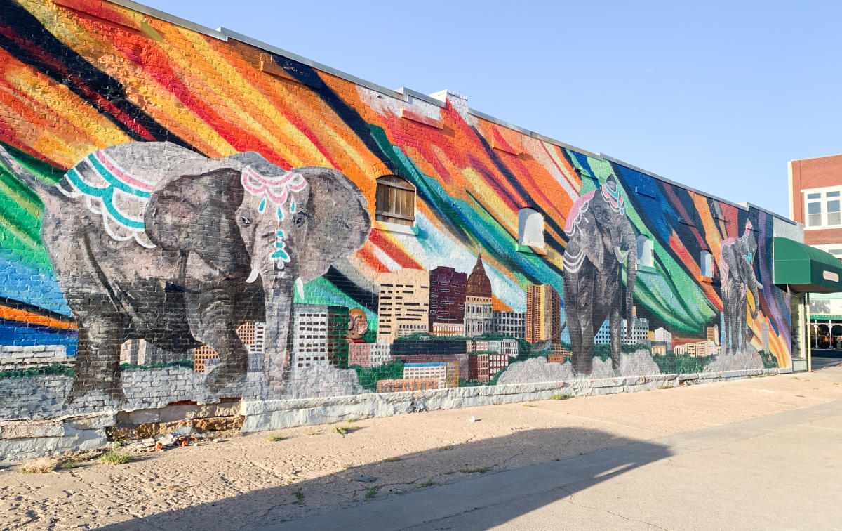 "Art Elephants Take Over Topeka" Mural - Topeka KS, 66608