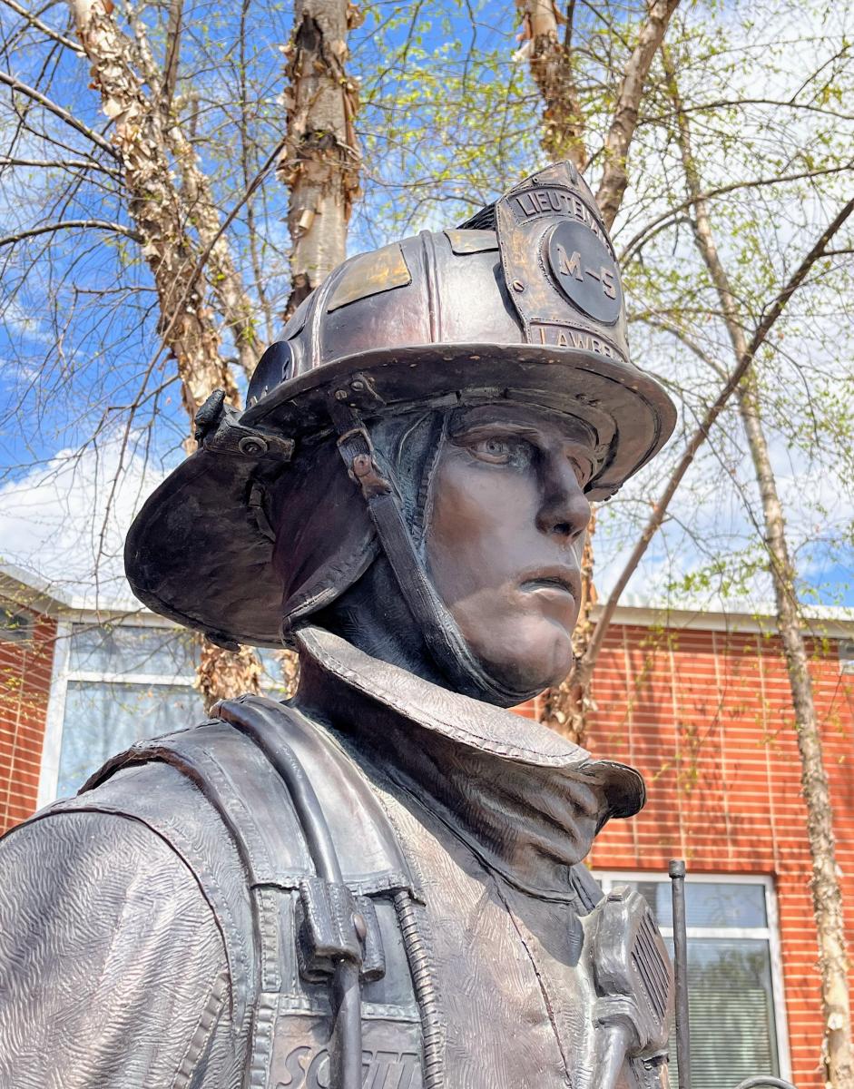 Monument to Firefighters by Benjamin Victor - Lawrence KS, 66046