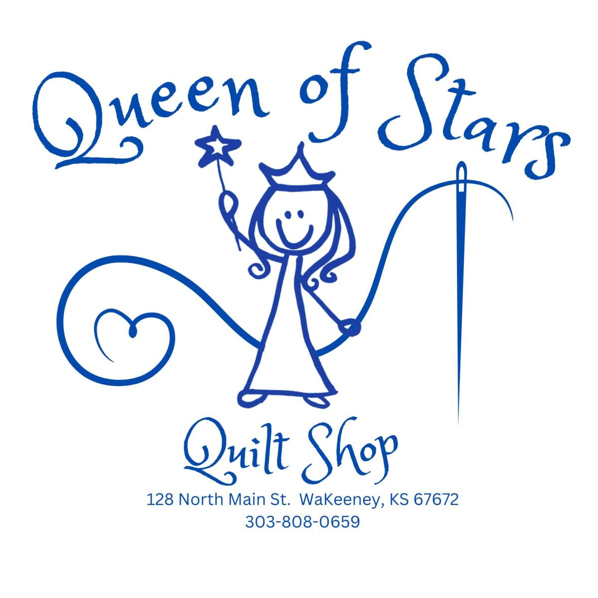 Queen of Stars Quilt Shop - WaKeeney KS, 67672