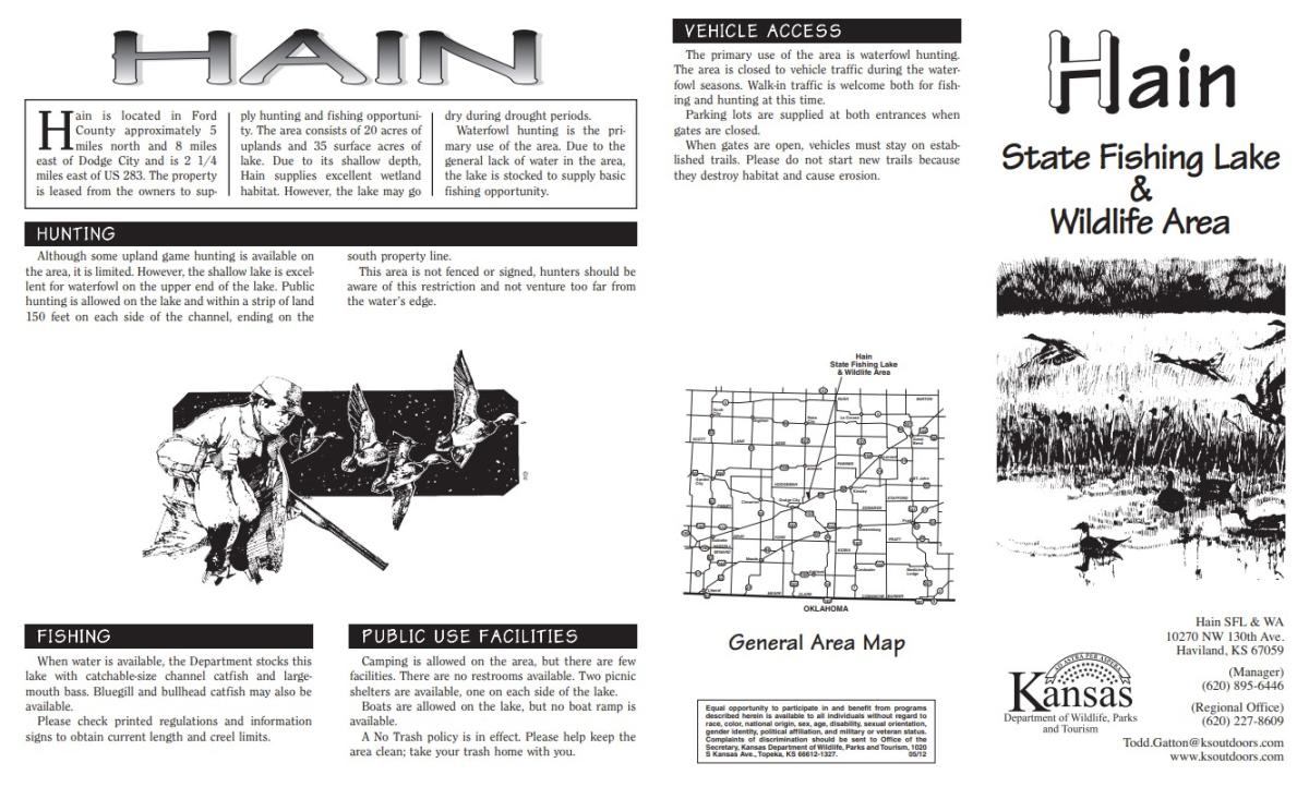 Hain State Fishing Lake - Haviland KS, 67059