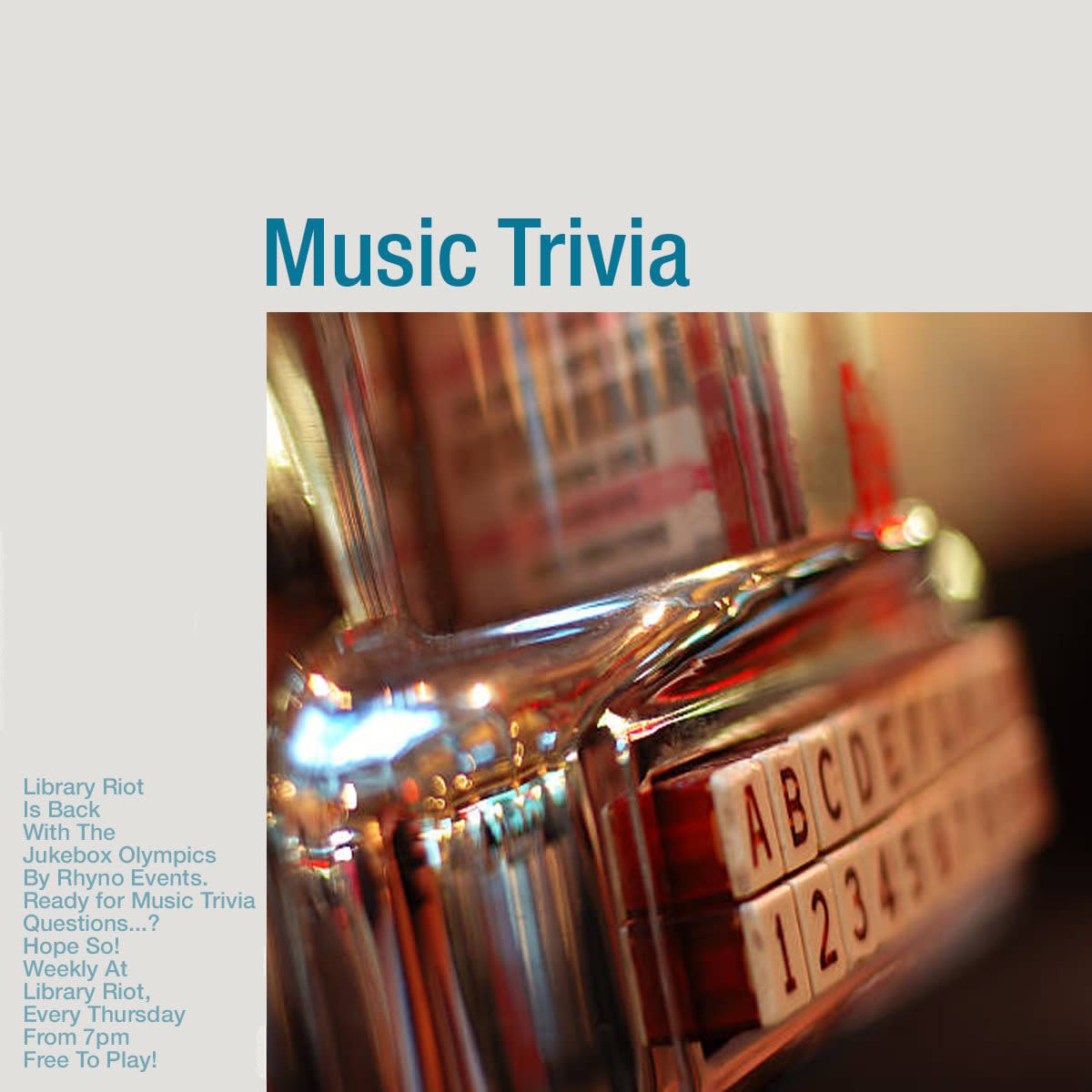 Jukebox Olympics at Library Riot | Lake Charles, LA