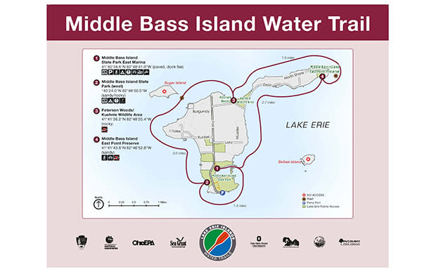 Lake Erie Islands Water Trail - Middle Bass Island Trail