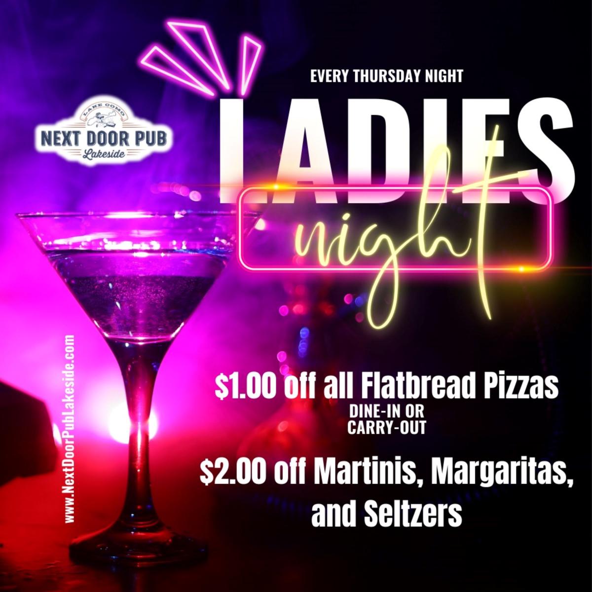 Ladies Night at Next Door Pub Lakeside