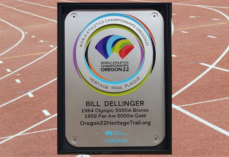 Bill Dellinger - Oregon22 Heritage Trail Plaque