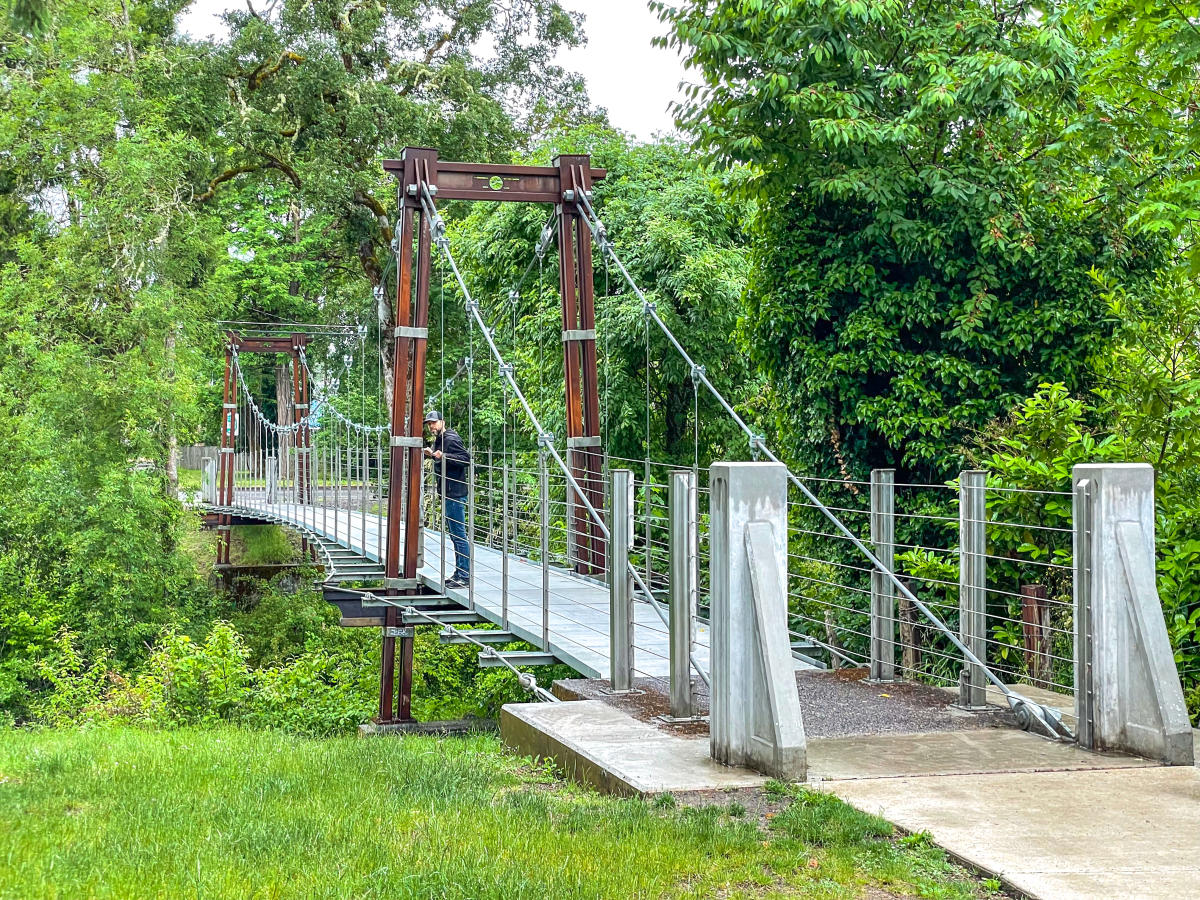 J. Polk Currin Swinging Bridge - Culture & History - Historic Landmarks ...