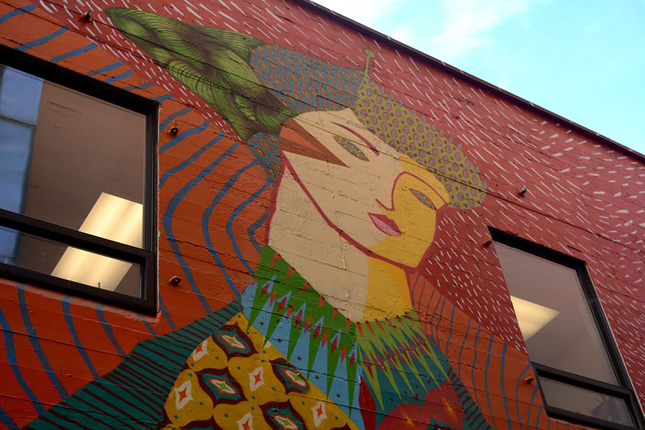 20x21 EUG Mural "Sidewalk Games and Kindness" by Acidum Project (Brazil)