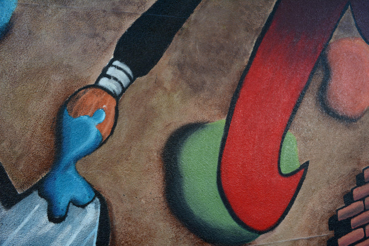 "Express Yourself" Mural by A3 Students