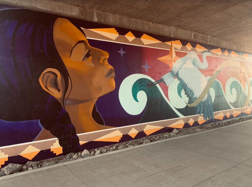 "Restoration" Wetlands and Indigenous Mural