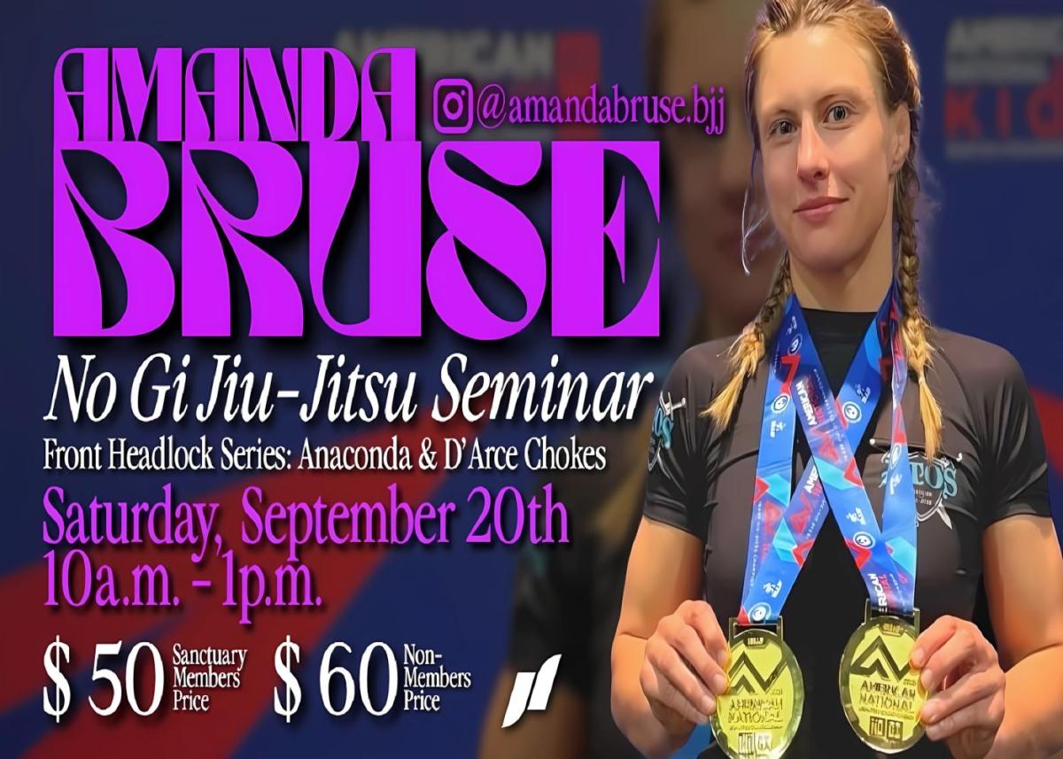 Amanda Bruse No Gi Seminar at Sanctuary Jiu-Jitsu | Madison, WI