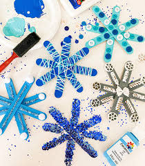 Daytime Crafts with Kids: Popsicle Stick Snowflakes & Penguins ...