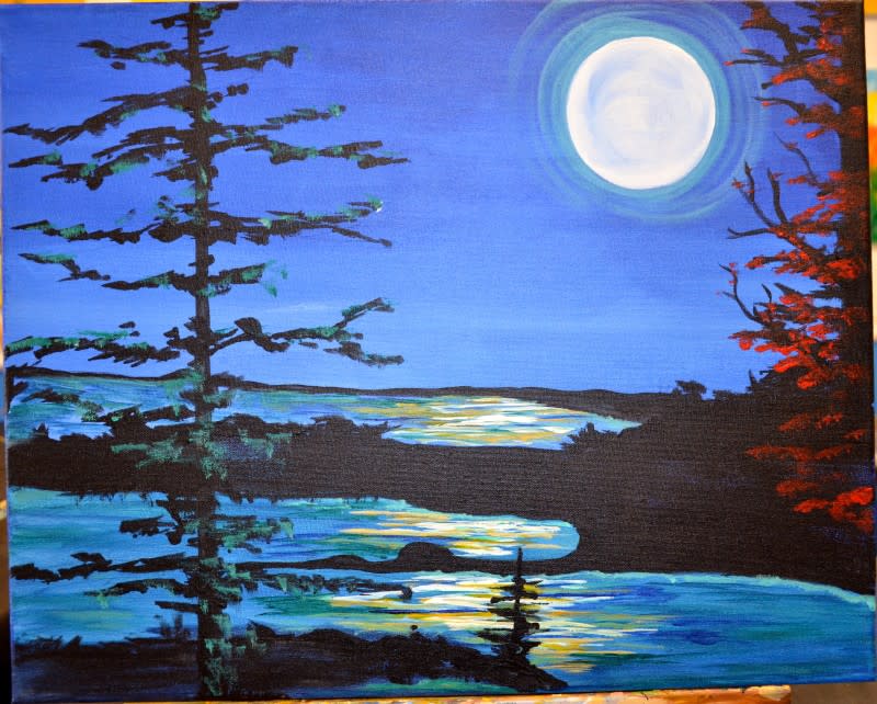 Paint & Sip Moonlit Lake | Madison, WI