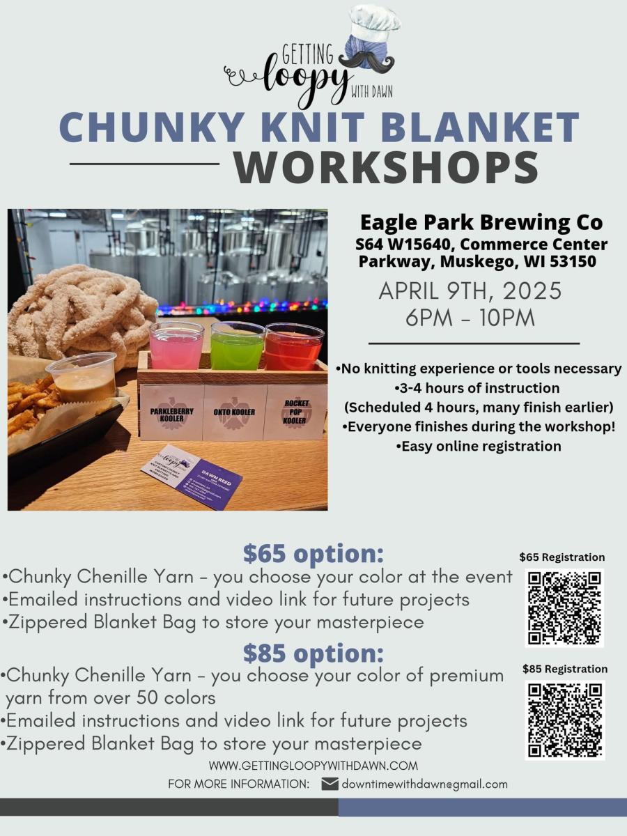 Getting Loopy with Dawn - Custom Blanket Workshop | Muskego, WI 53150