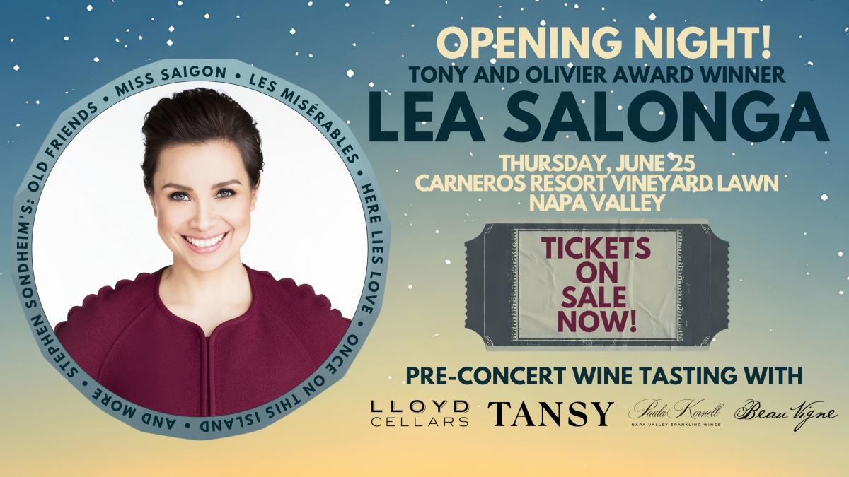 Broadway and Vine with Lea Salonga at Carneros Resort Vineyard Lawn ...