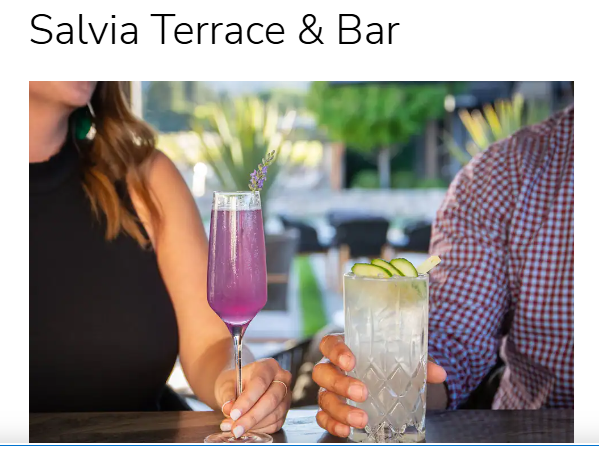 Salvia Terrace & Bar | St. Helena, CA 94574
