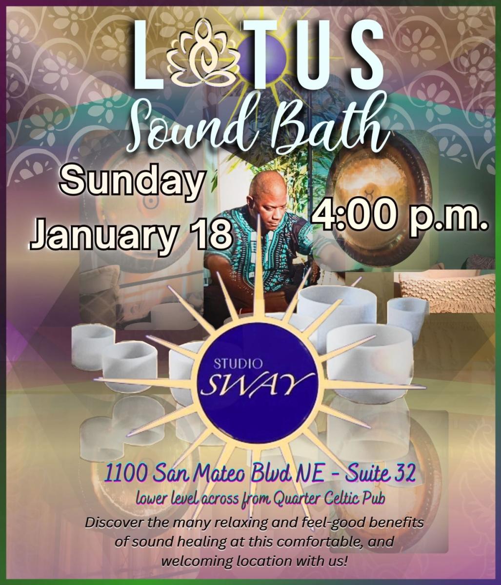 Sound Bath at STUDIO SWAY - JAN 18