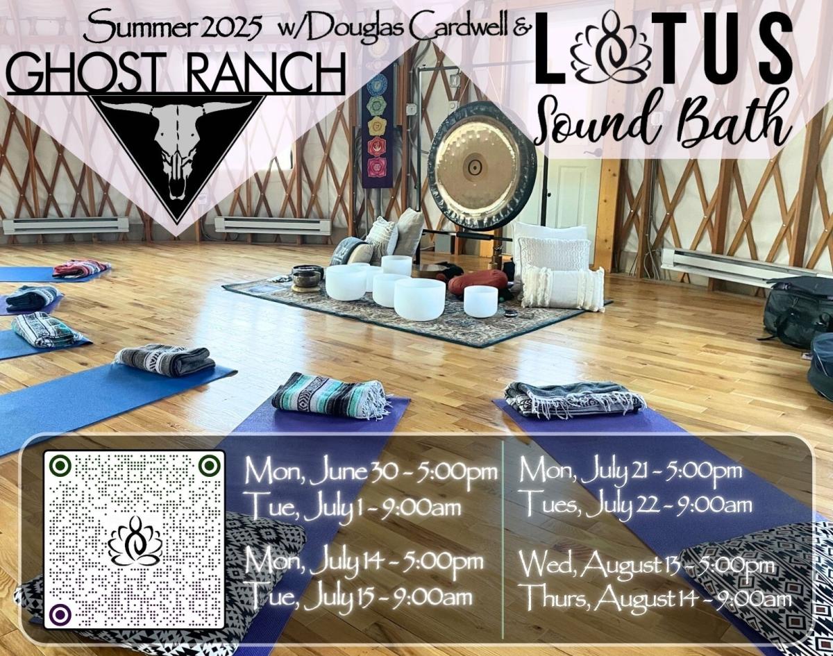 Lotus Sound Bath at Ghost Ranch Summer 2025