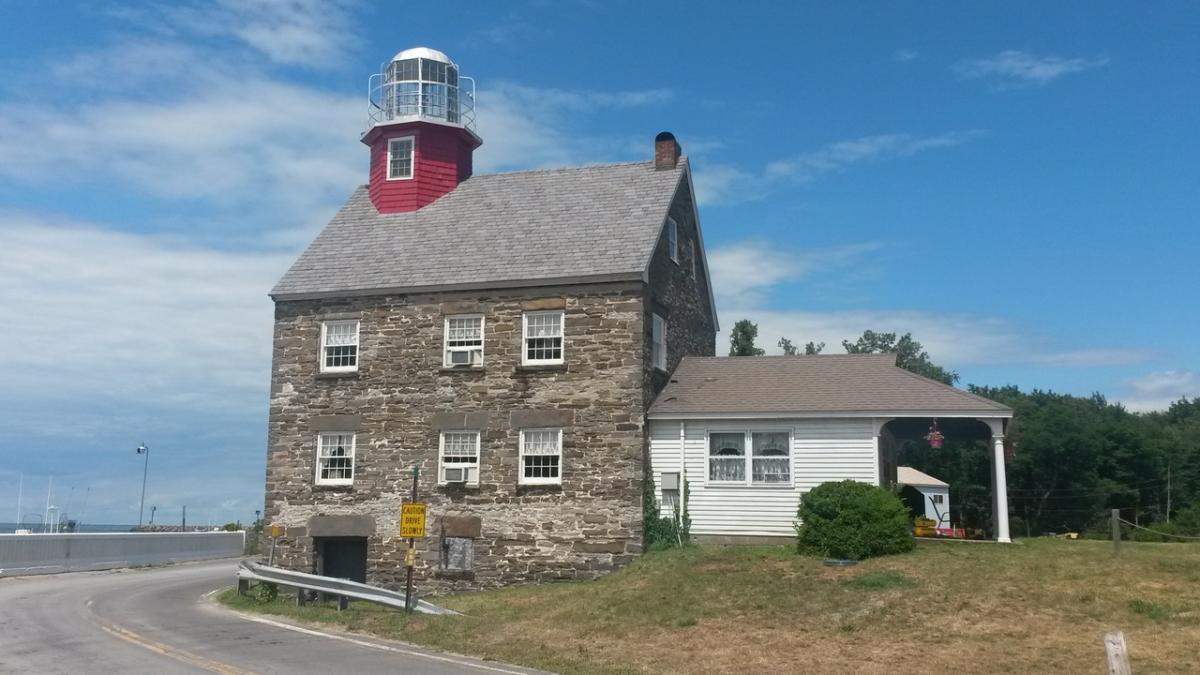1838 Selkirk Lighthouse at the Salmon River Lighthouse & Marina ...