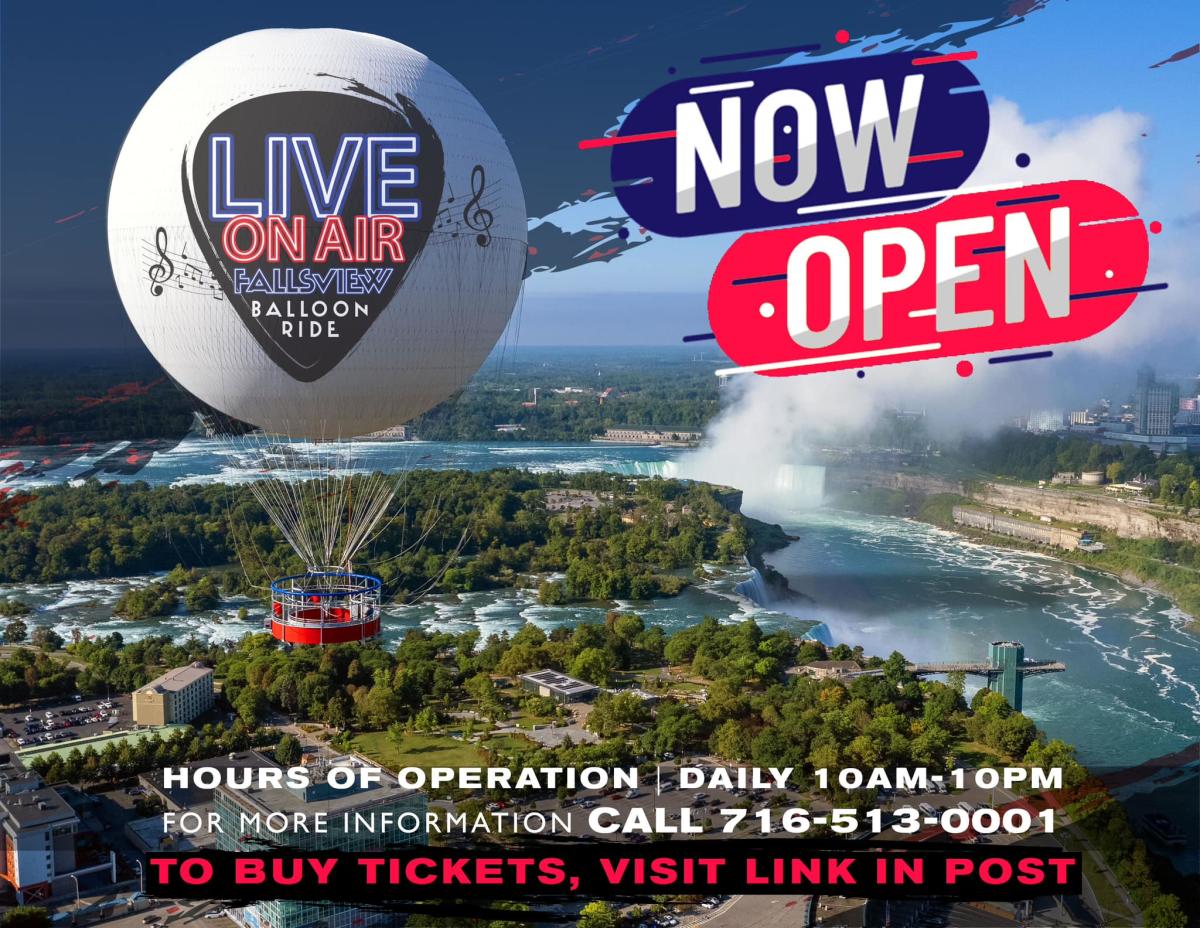 Live on Air Fallsview Balloon Ride | Niagara Falls, NY 14301