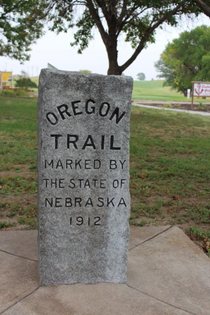 Oregon Trail Marker at Sutherland Reservoir