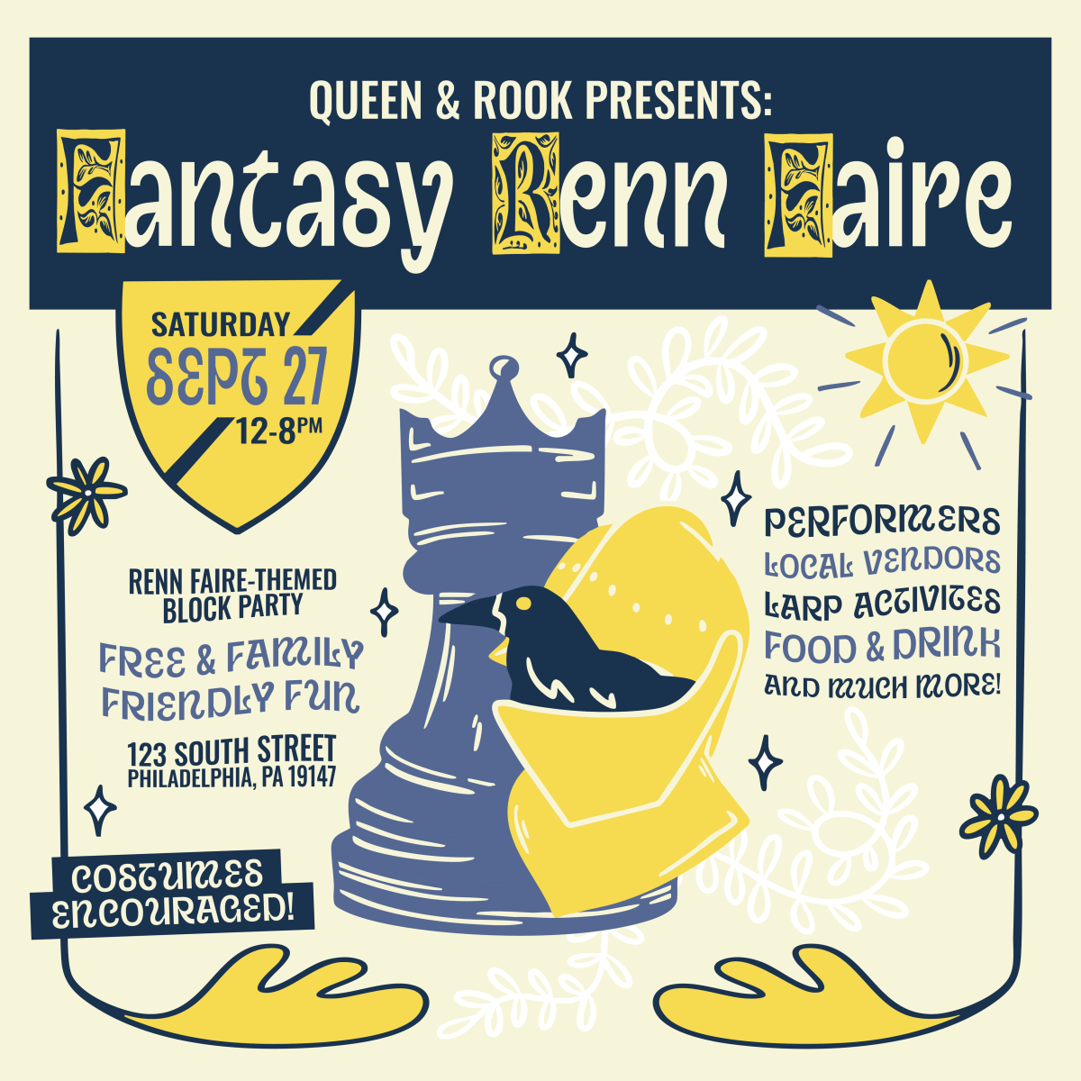 Queen & Rook Fantasy Faire Block Party | Pennsylvania
