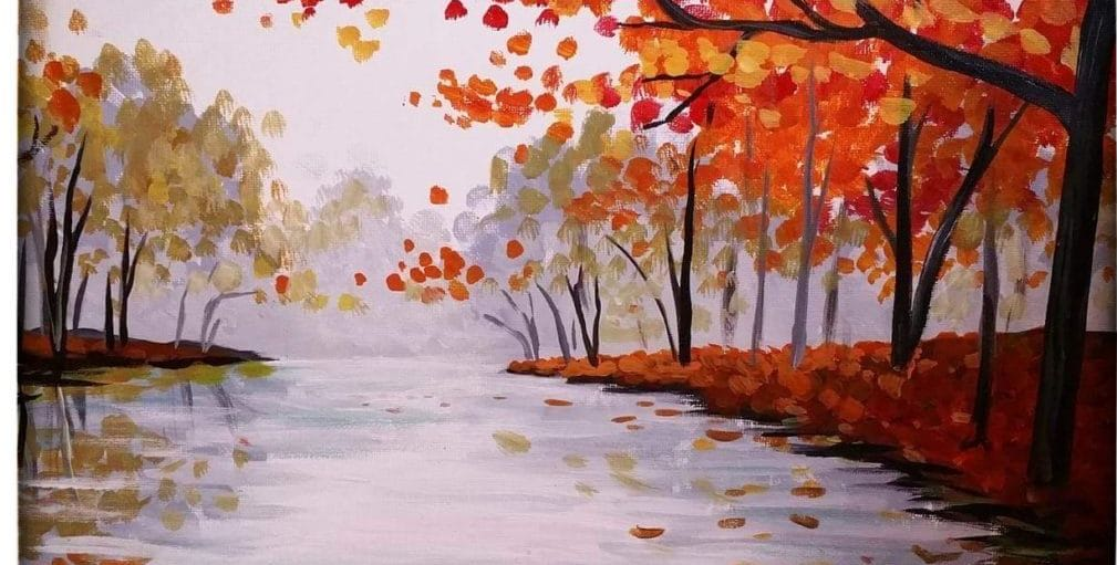 Autumn Path - Painting Class | Pawtucket, RI 02860