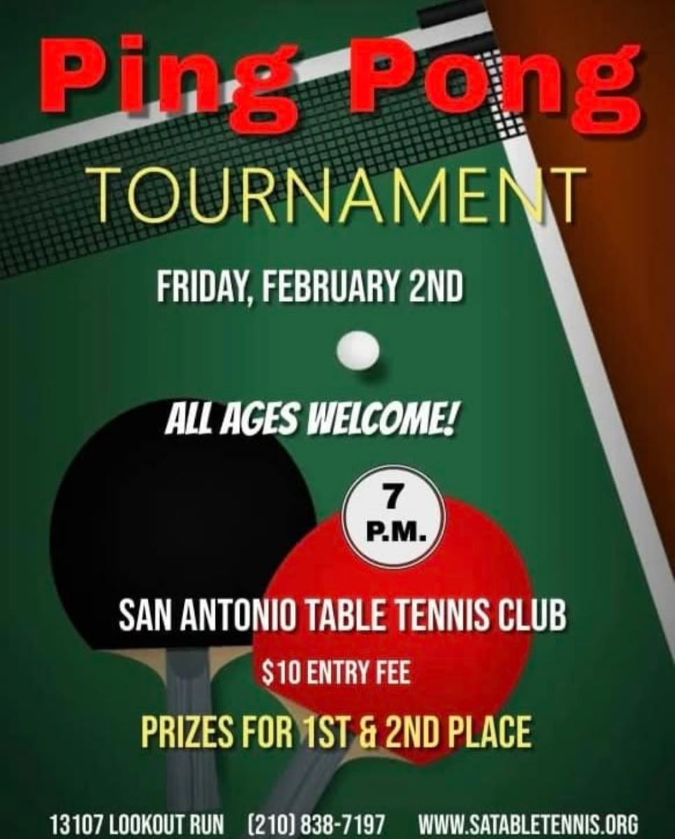 First Friday Ping Pong Tournament