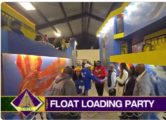 KREWE OF SOBEK FLOAT LOADING PARTY