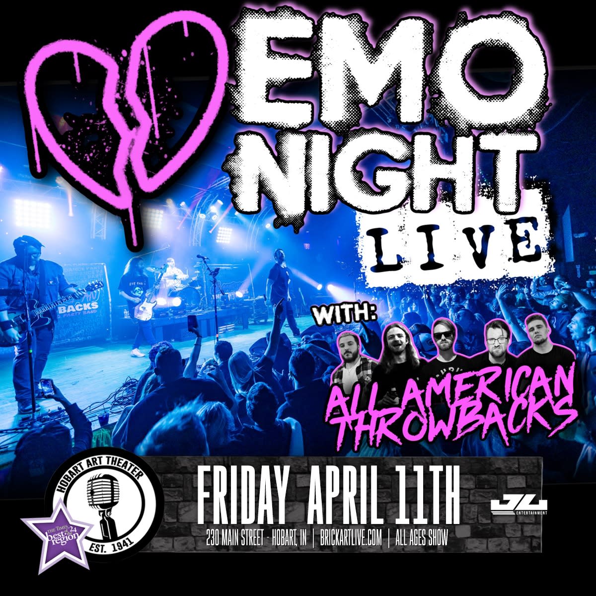EMO NIGHT with All American Throwbacks