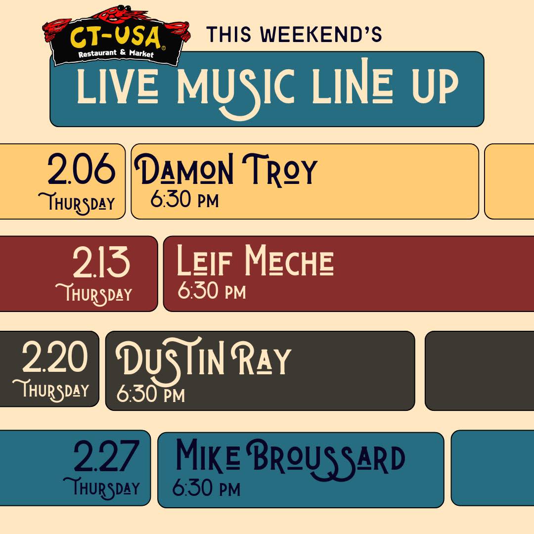 Dustin Ray at Crawfish Town USA