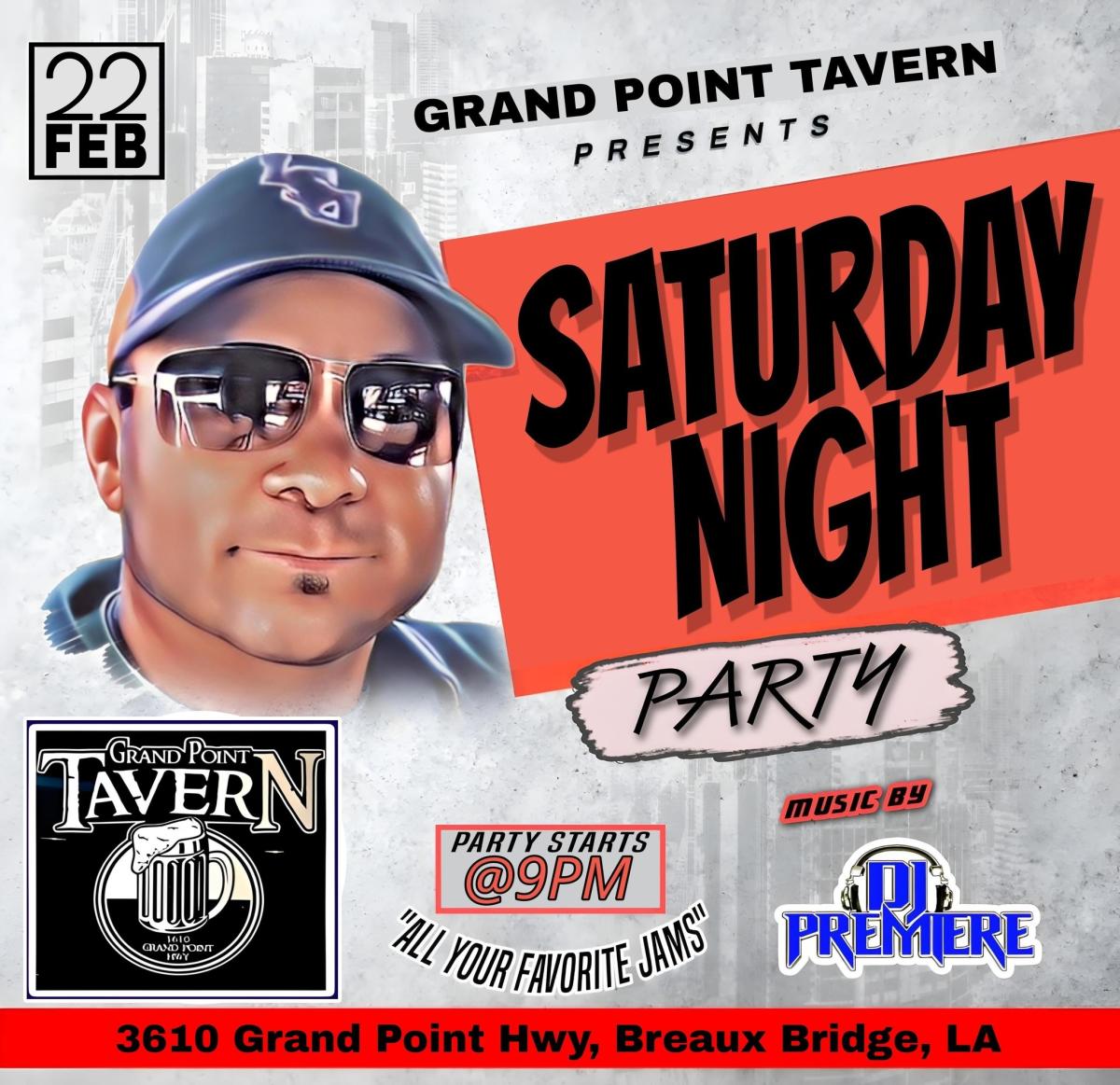 Saturday Night Dance Party at Grand Point Tavern with DJ Premiere