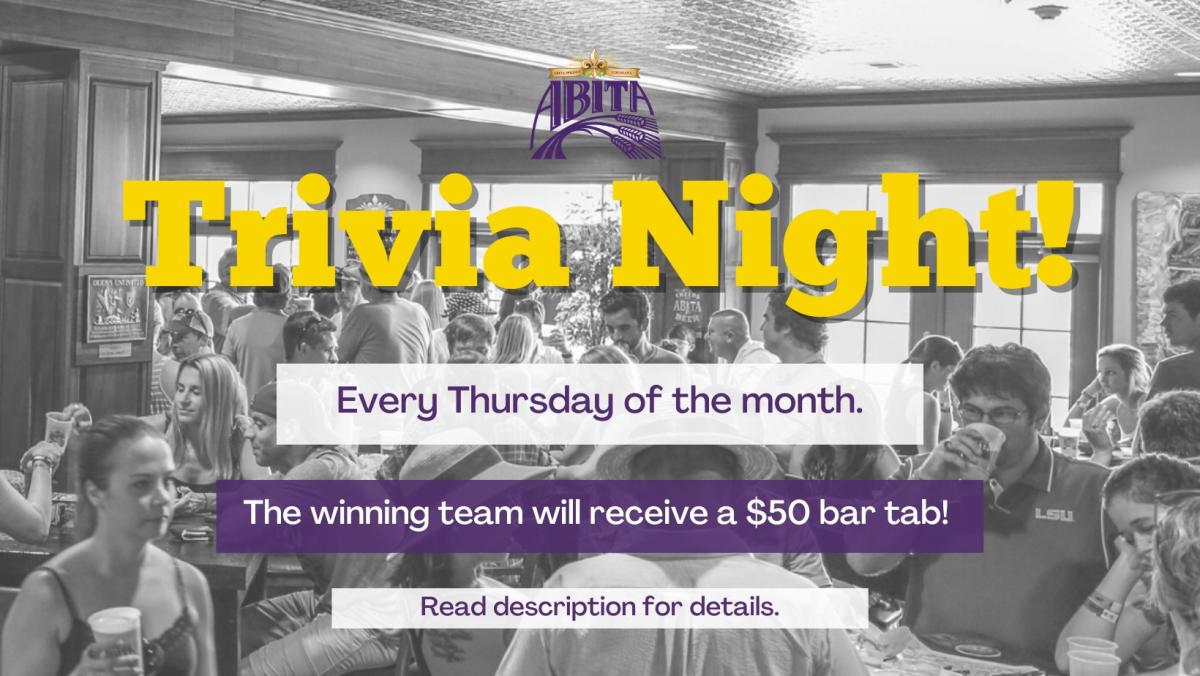 Trivia Night at Abita Brewery